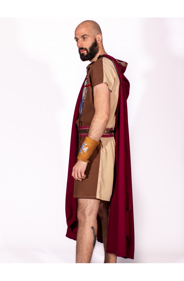 Medieval man costume with short sleeves medieval warrior Sebastián