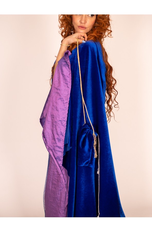 Royal Blue Medieval Cloak: A Sublime Addition to Your Historical Attire