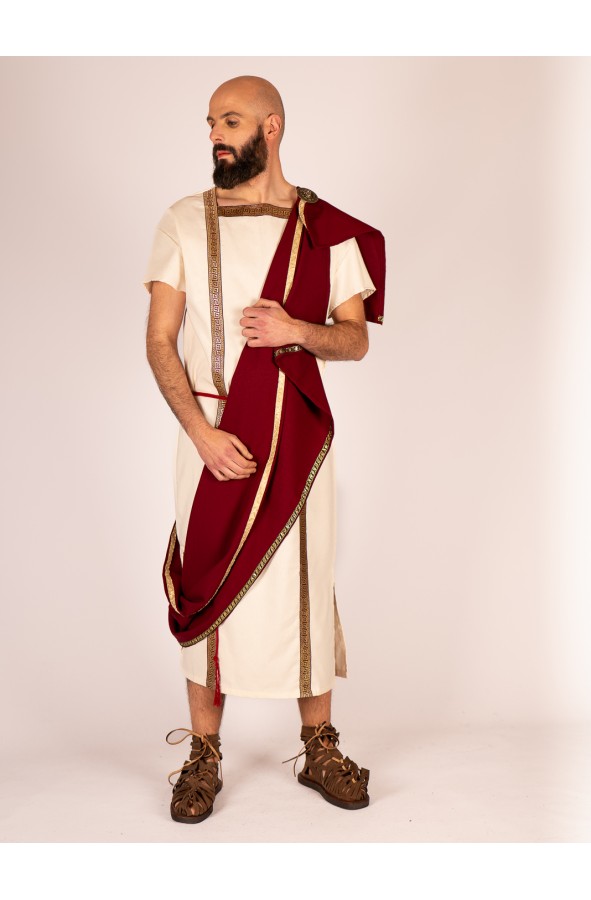 Broche romano dorado con león