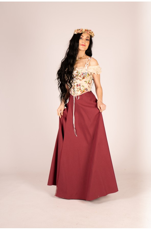 Medieval Skirt in Strawberry Shade